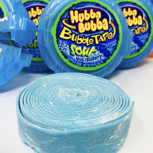 Hubba Bubba Bubble Tape Sour Blue Raspberry Bubble Gum Imported ...