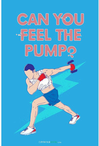 PosterHook Feel The Pump? - Poster Fine Art Print - Sports posters in ...