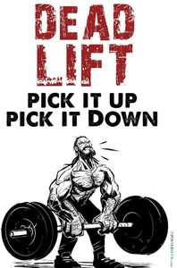 PosterHook Deadlift Motivation - Poster Fine Art Print - Sports posters ...
