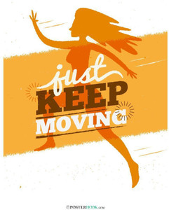 PosterHook Keep Moving - Poster Fine Art Print - Sports posters in ...