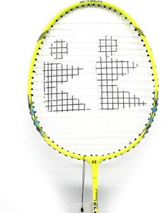Konex CLS-069 SINGLE PIECE JOINTLESS BADMINTON RACKET Yellow Strung ...