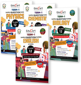 Educart CBSE Term 1 Sample Papers Class 12 Bundle Of 4 Physics ...