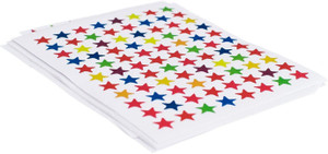 Shine Shopping 1 cm Plastic Paper Star Sticker Labels for School Kids ...