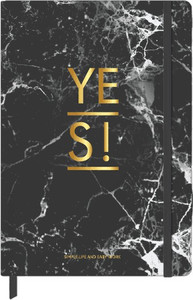 CREATIVE CONVERT Black Marble Texture Dotted Hard Bound Yes A5 Journal ...