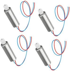TechInfo 4pcs 3.7V 7x16mm Micro Coreless DC Motor with 11 teeth Plastic ...