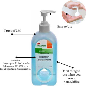 3M Avagard AVAGARD HANDRUB ANTISEPTIC SOLUTION-500ML Hand Rub Bottle ...