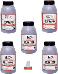 ITC 5 Bottles X 100gms Polyester Universal Toner Powder For 12A/ 88A ...