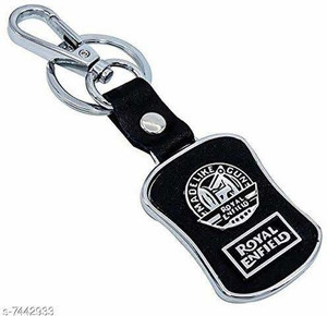 Jdp Novelty Royal Enfield Bike Keychain with Hook Lock Black Chrome ...