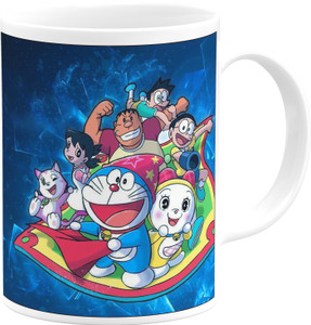 PrintingZone Doraemon Cup Doraemon Full Team Hd Printed Doraemon Cup ...