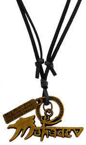 M Men Style Lord Shiv Mahadev Bolenath Trishul Leather Locket With ...