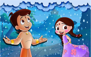 Chhota Bheem Wall Poster For Room With Gloss Lamination D14 Paper Print ...