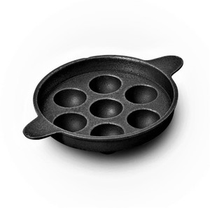 Mr online Pre-seasoned Appam/Phaddu Pan 1 L capacity 25 cm diameter ...