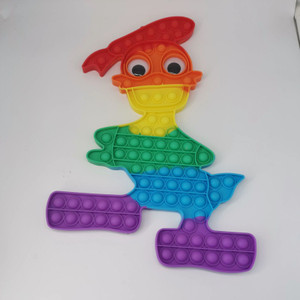 Chigy Wooh Donald Duck Decompression Toy it Pop Rainbow Up it Toy ...
