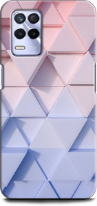 INDICRAFT Back Cover for Realme 9 5G, RMX3388 3D, TRIAMGLES, WHITE ...