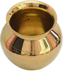 Flipkart.com | Shiv Pure Brass Lota Traditional Brass Pooja Kalash lota ...