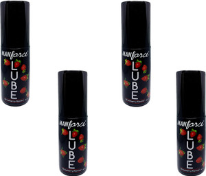 MANFORCE STRAWBERRY FLAVOR LUBE LUBRICANT 4 SET COMBO FOR MEN Lubricant ...