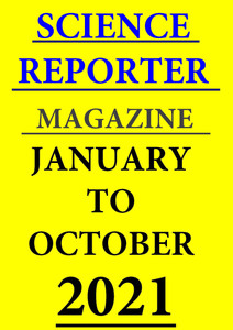 Science Reporter Magazine JANUARY TO OCTOBER 2021 (ENGLISH MEDIUM ...