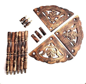 Umar Enterprises Wooden Mini Corner Rack Side Table Home Decor End ...