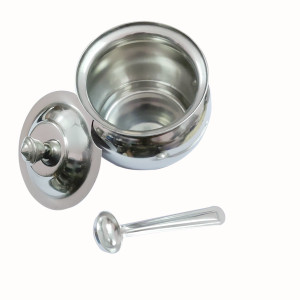Shoppernation Stainless Steel Ghee Container Ghee Pot Mirror Finish ...