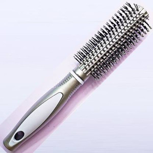 FOZZBY Havey plastic Round Rolling Curling Comb Hair Brush For Men And ...