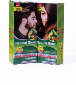 Natural Glow Aroma DARK BROWN HAIR COLOR , DARK BROWN - Price in India ...