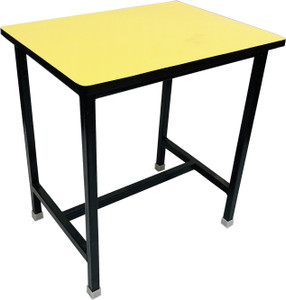 RATISON Home Study Table with Iron Frame & Wooden top with Sunmica Size ...