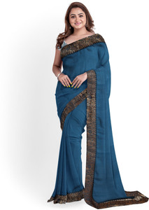 Solid Lugade Chanderi Saree Price in India - Buy Solid Lugade Chanderi ...