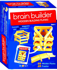 YAAH CREATION EDUCATIONAL BRAIN BUILDER WOODEN BUILDING PLANKS KIDS ...