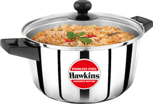 Hawkins Stainless Steel Induction with Glass Lid (SSCB40G) Cook and ...