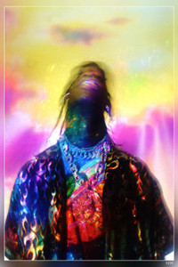 Travis Scott -Singer Rapper Matte Finish Poster Paper Print ...