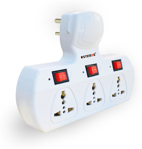 eSYSTEMS Multi Plug Point Universal Socket 10 Amp with Individual ...