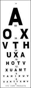 ECP Eye Testing Chart "English" Vision Test Chart Price in India - Buy ...