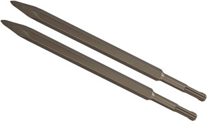 DUMDAAR Heavy duty 2pc Point Chisel hammer bit For Concrete/Brick/Wall ...