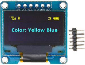 IDUINO OLED 0.96" Yellow Blue I2C IIC SPI 128X64 Serial (I2C) Display ...