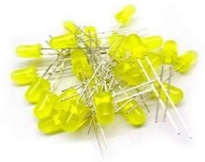 Diktmark 100 Pc-5mm Yellow Light Emitting Diode (LED) Light Electronic ...