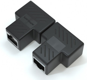 ELECTRO WOLF RJ45 Joiner Adapter 1 to 2 Ethernet Extender Coupler ...