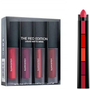 NYN HUDA Insta Beauty 5 in 1 Creamy Lipsticks + Liquid Matte Mini ...