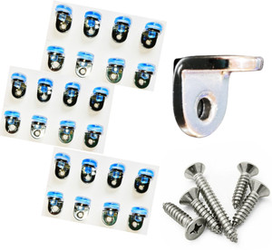 max deals Shelf Support L-Shaped Clips MINI Type 10 mm x 10 mm 24 Pcs ...