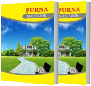 Purna Full Scape A4 Notebook Single line 184 Pages Price in India - Buy ...