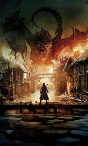 Hobbit 3 Art Fantasy Fire Fragon Gandalf Hobbit Lord Of The Rings War ...