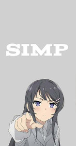 Mai San Simp Bunny Girl Bunny Girl Senpai Funny Rdndobs Smip Matte ...