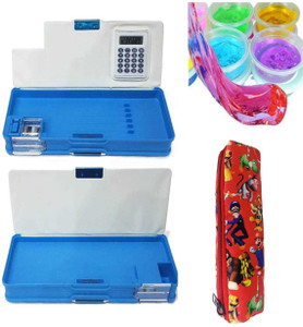 imtion Combo 3 in 1 ( 1 Pcs Pencil Box with Calculator + 1 Pcs Crystal ...