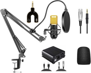 DawnRays BM800 Cardioid Condenser Microphone, XLR Plug and Play ...