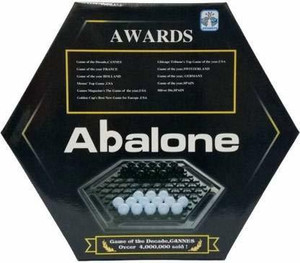 Gadget Mart Abalone Mini Black and White Marbles Board Game for Family ...
