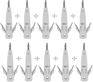 DUMDAAR 10pc KD-1 Punch Down Insertion Tool Krone Tool Kd1 Wire Hook ...