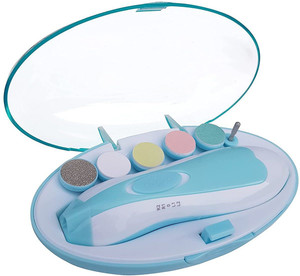 Grovent Nail File Electric,Baby Nail Trimmer with 6 Grinding Heads Safe ...