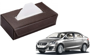 AuTO ADDiCT Car Tissue Box Paper Tissue Holder Brown with 200 Sheets ...