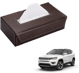 AuTO ADDiCT Car Tissue Box Paper Tissue Holder Brown with 200 Sheets ...