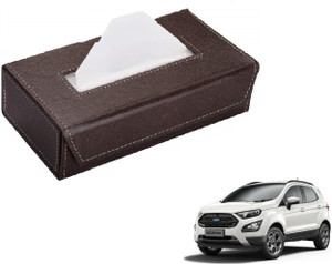 AuTO ADDiCT Car Tissue Box Paper Tissue Holder Brown with 200 Sheets ...