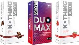 SKORE Nothing Chocolate 10s + Nothing Strawberry 10s + Duo Max 10s ...